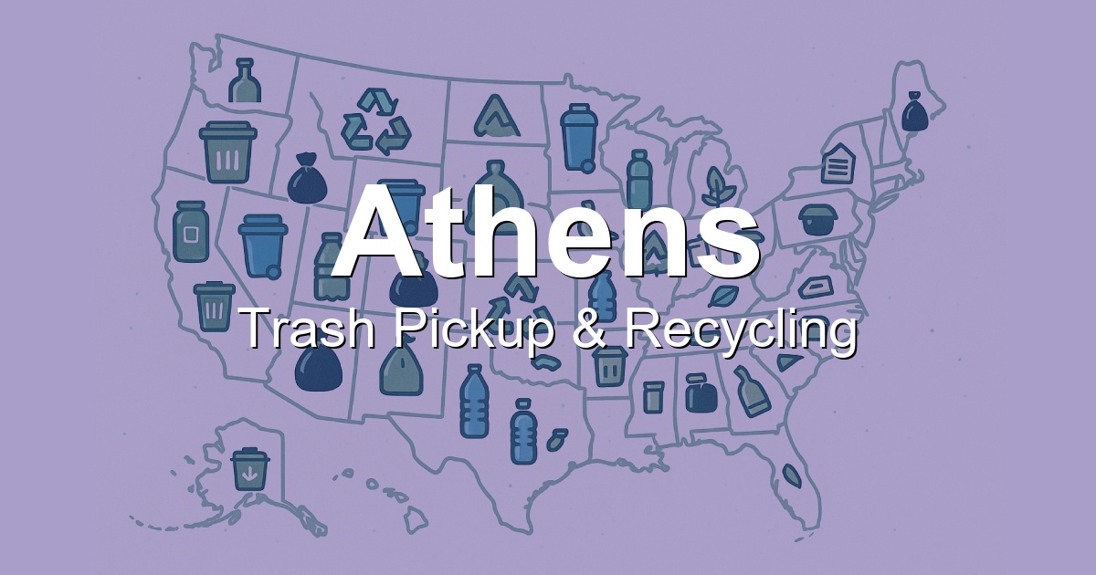 Trash Pickup Schedule & Recycling Info in Athens, GA - BinLoop.com
