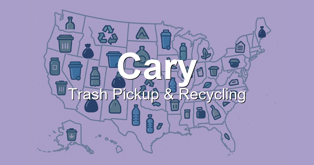 Trash Pickup Schedule & Recycling Info in Cary, NC - BinLoop.com