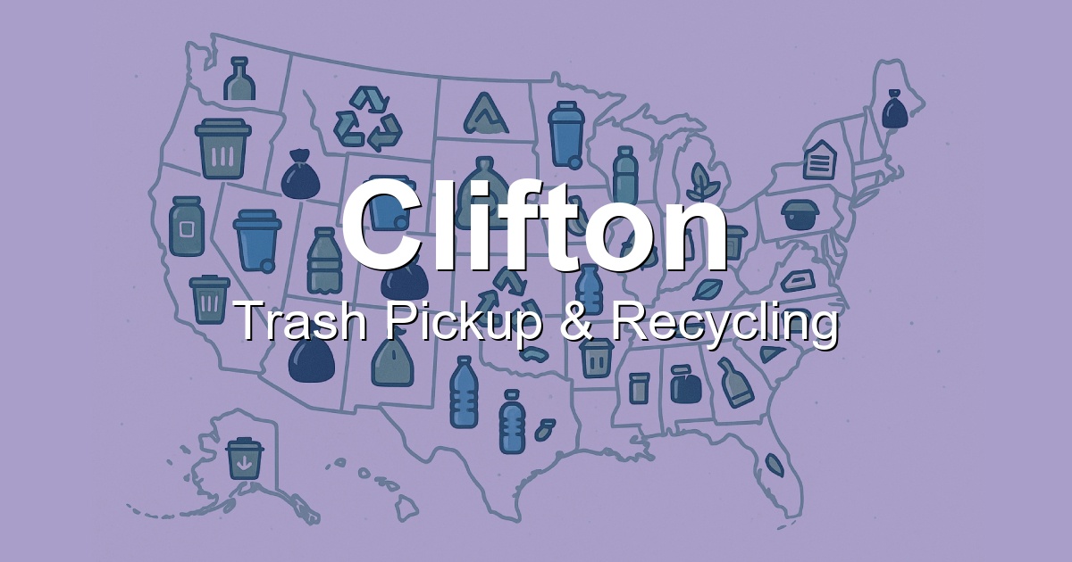 Trash Pickup Schedule & Recycling Info in Clifton, NJ - BinLoop.com