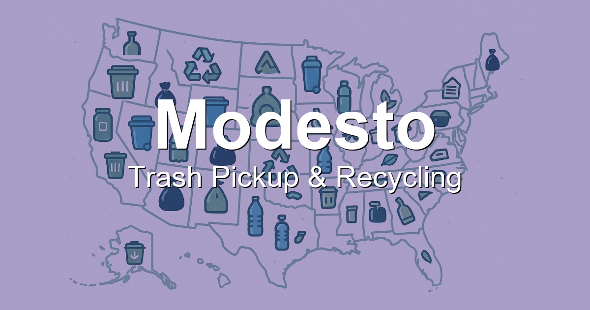 City Of Modesto Garbage Pick Up Schedule